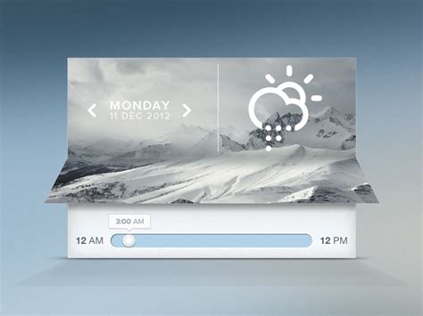 Weather Widget By Jonas Hermann On Dribbble