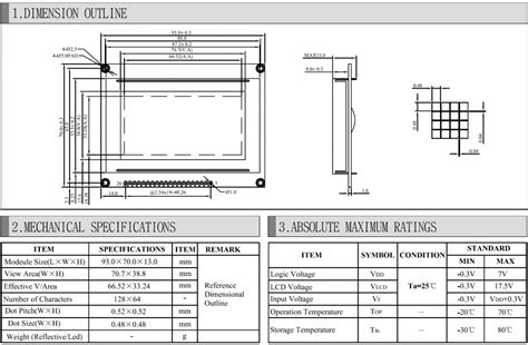 X Monochrome COB LCD Module