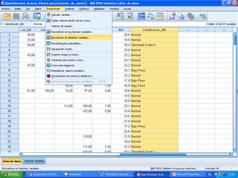 Marcorodolfousmp Calcular Y Recodificar Variables Segmentar Archivos