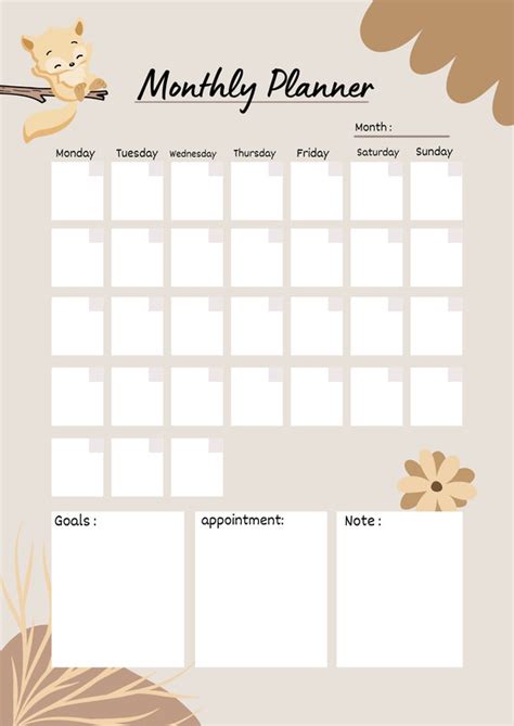 Page 21 Free Printable Cute Planner Templates To Edit Online Canva