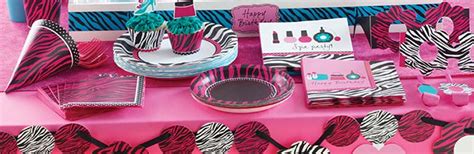 Pink Zebra Boutique Party Supplies For Adults Birthday Party Themes