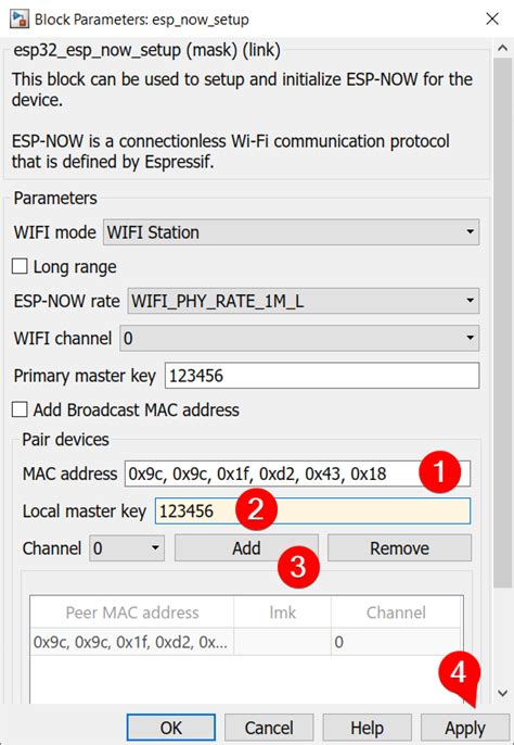 ESP NOW Block