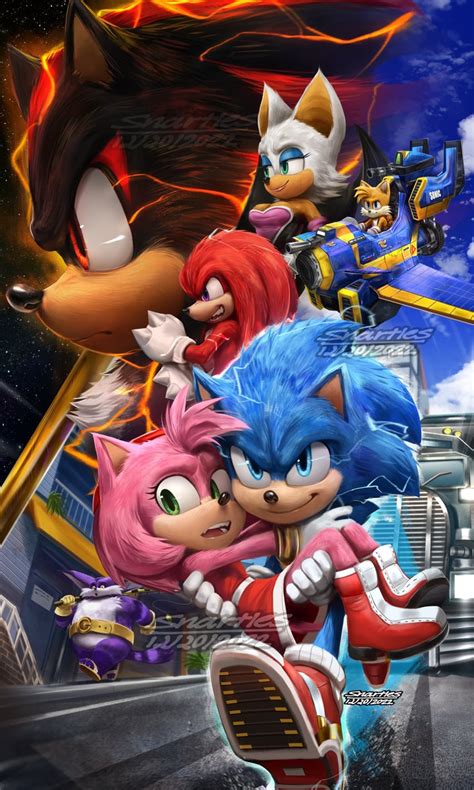 Sonic The Hedgehog Amy Rose Shadow The Hedgehog Rouge The Bat Tails