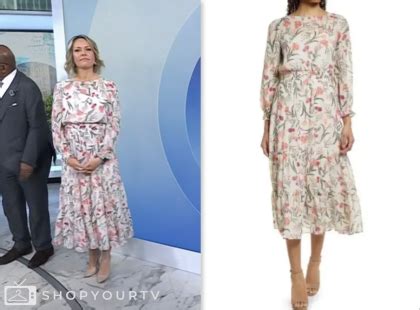 The Today Show April 2024 Dylan Dreyers Floral Midi Dress Shop Your Tv