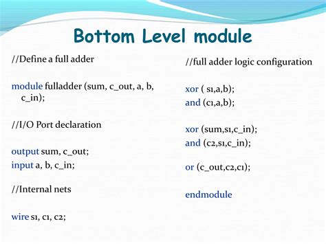 vlsi design using verilog presentaion 1 pptx