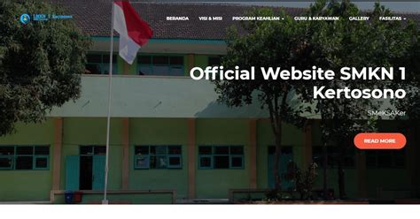 Contoh Web Sekolah Dengan Tampilan Keren Dan Menarik Ansori Web My XXX Hot Girl