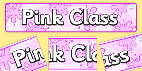 Free Pink Themed Classroom Display Banner Teacher Made
