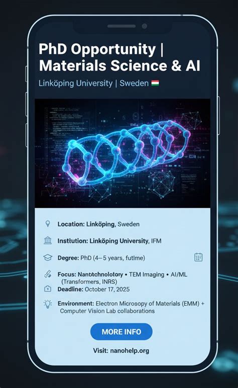 Phd Nanotechnology Nanoscience Materialsscience Electronmicroscopy