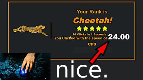 Cps Test World Record 24 Click Per Second Youtube
