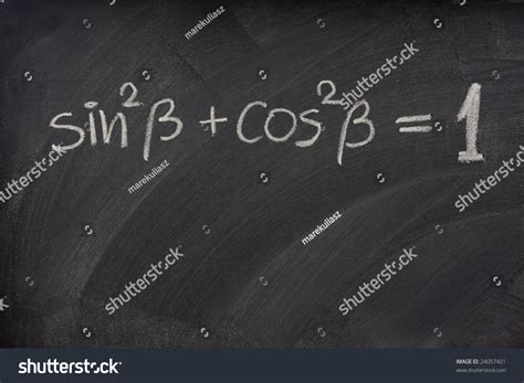 Pythagorean Trigonometric Identity Handwritten White Chalk Stock Photo Shutterstock