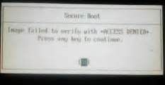 Uefi How To Fix Secure Boot Error Image Failed To Verify With ACCESS DENIED On Startup