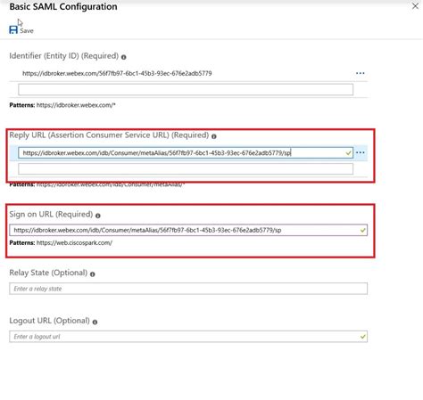 Configure Single Sign On In Control Hub With Microsoft Azure In Webex