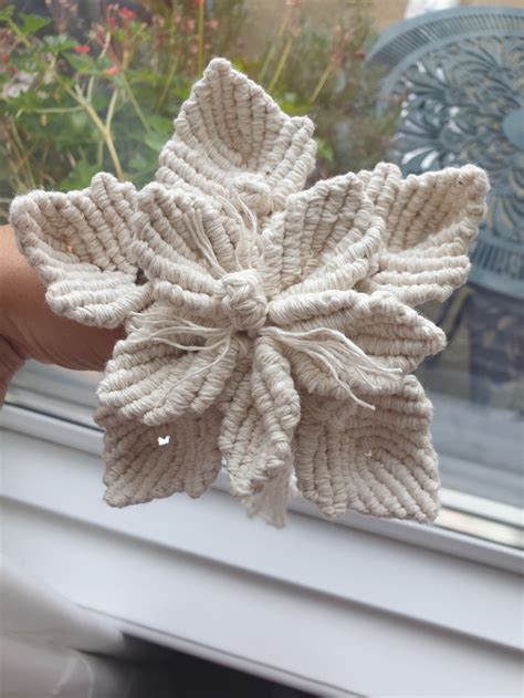 Macrame Flower PDF DIY Tutorial Etsy
