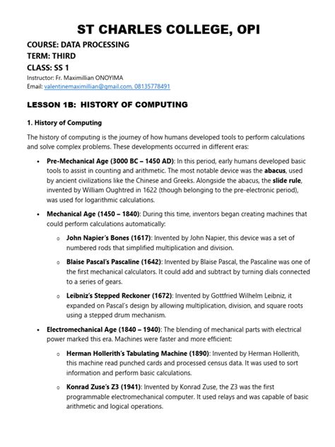 lesson 1b history of computing pdf
