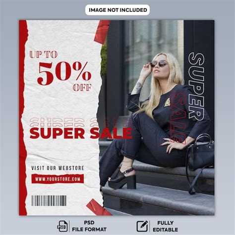 소셜 미디어 게시물 템플릿의 Psd 패션 컬렉션 프리미엄 Psd 파일