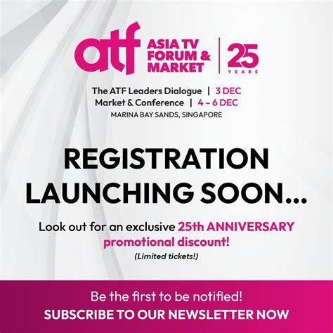 Asia Tv Forum And Market Atf On Linkedin Launching Soon Atf