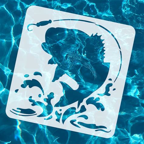 3 Pcs Layered Fishing Theme Stencil 2 Sizes Bass Fish Stencil Template