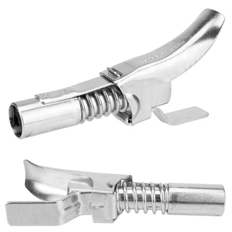 Grease Gun Adapter Hose Kit Quick Lock On Release Coupling End Fitting 1 8”npt Sae And Metric Zerk