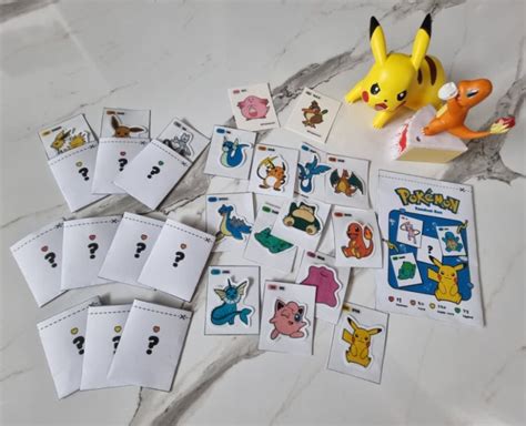 [따니네 만들기]포켓몬 띠부띠부씰 랜덤봉투 완성 네이버 블로그