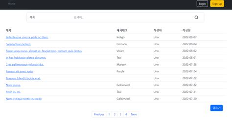 게시판 만들기 게시판 페이지 기능 구현 3