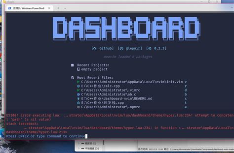 E5108（是不是我没有正确安装 · Issue 327 · Nvimdevdashboard Nvim · Github