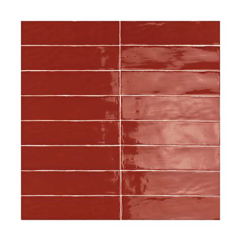 Style Access Lungarno Linea Linter312l Terracotta Red Subway Glossy