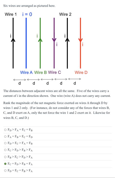 solved six wires are arranged as pictured here the