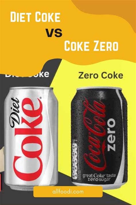 Difference Between Diet Coke And Coke Zero Coke Zero Coke Diet Coke