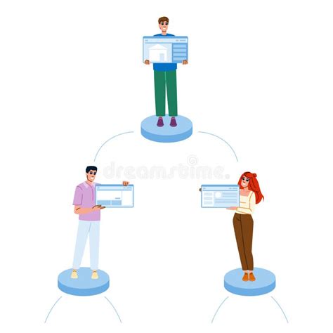 Levels Hierarchy Website Website Vector Stock Vector Illustration Of