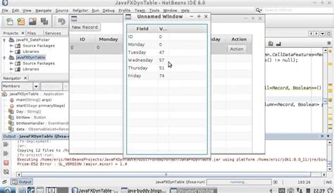 Dynamic Javafx Tableview Fail On Jdk 18javafx 8 22 Youtube