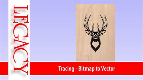 tracing bitmap to vector youtube