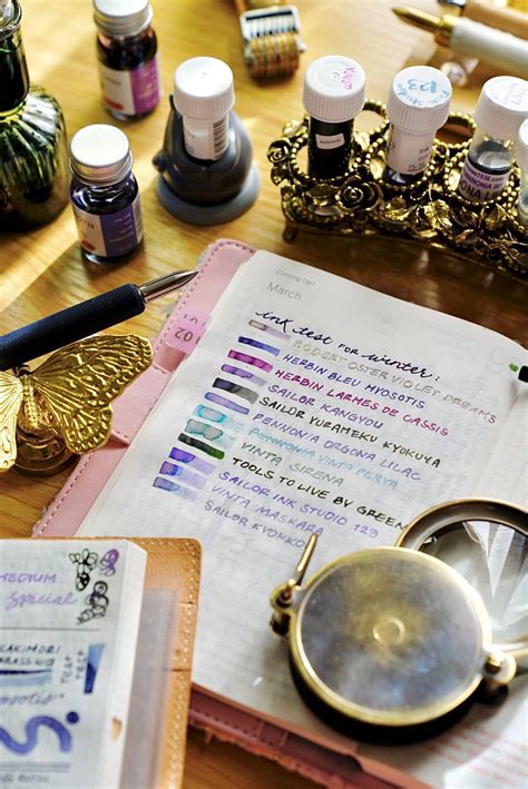 Testing And Swatching New Fountain Pen Inks For Winter ️ 🖋️ R