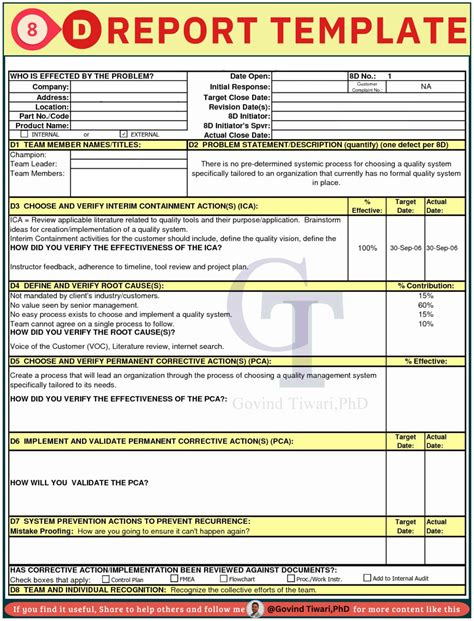 Qualitymanagement 8dproblemsolving Continuousimprovement Govind