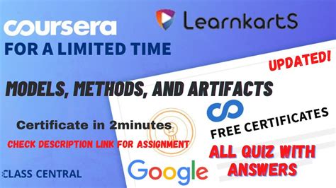 Models Methods And Artifactsweek 1 All Quiz Answerscoursera