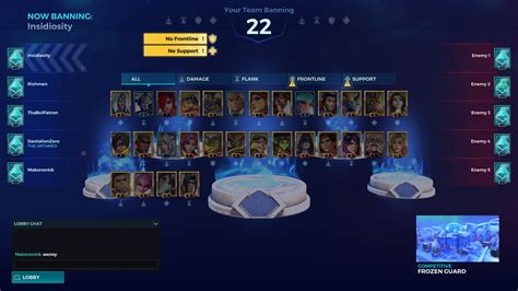 Make The Yellow Missing Role Buttons Clickable Rpaladins