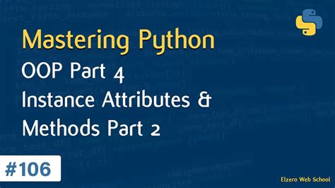 Learn Python In Arabic 106 Oop Part 4 Instance Attributes And