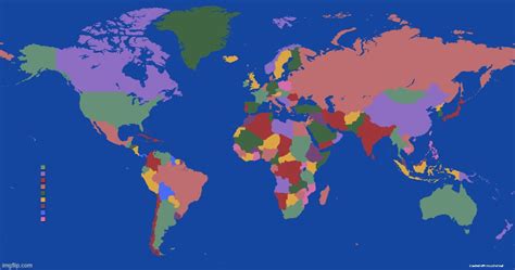 Free Printable Labeled Physical World Map Template Pdf Blank World