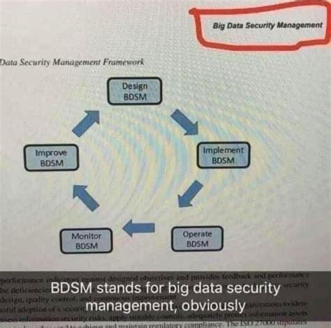Big Data Security Management Data Security Management Framework Design 8dsm Bdsm Stands For Big