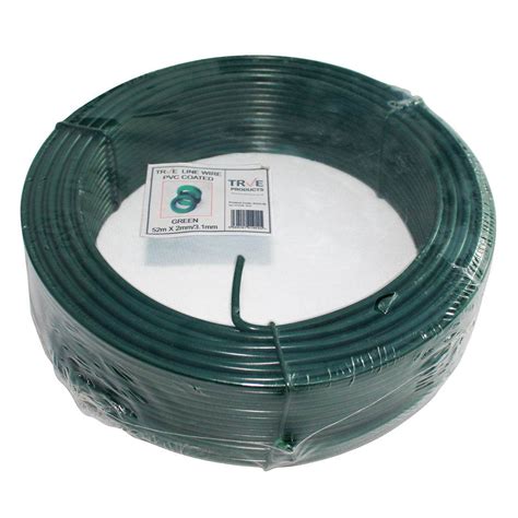 Galvanised Line Straining Tension Wire Green Pvc Coated Evergreenery