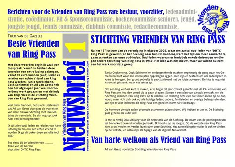 Stichting Vrienden Van Ring Pass Ring Pass Delft