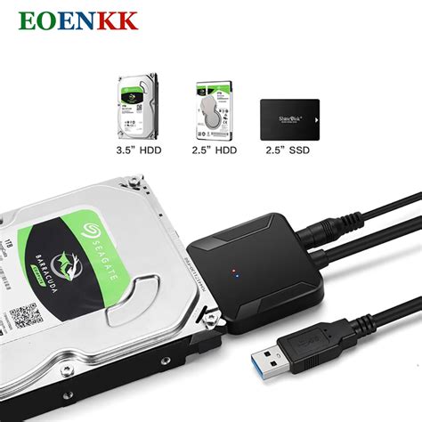 Usb 30 Sata 어댑터 케이블 6 Gbps 속도 지원 2535인치 외장 Ssd Hdd 호환 22핀 Sata3
