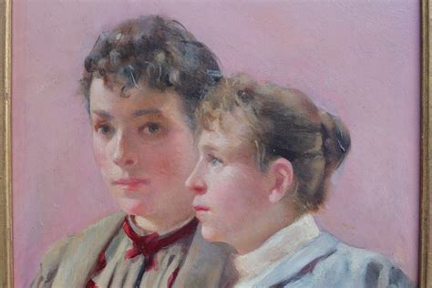 Proantic Portrait De Deux Jeunes Femmes D Lubin Xix Xx