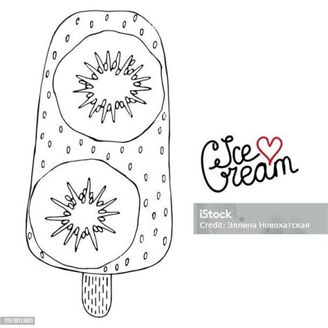 성인과 아이 들을 위한 색칠 하기 책에 대 한 벡터 아이스크림 0명에 대한 스톡 벡터 아트 및 기타 이미지 0명 낙서