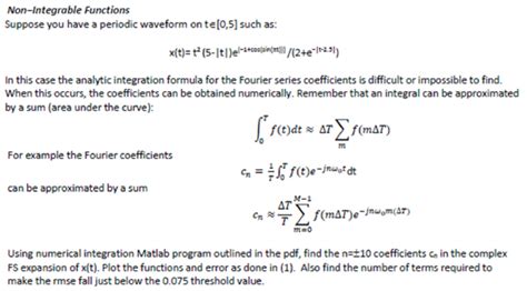 Non Integrable Functions Suppose You Have A Periodic