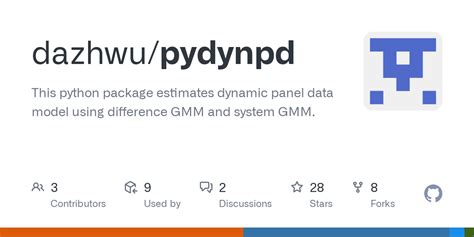 GitHub Dazhwu Pydynpd This Python Package Estimates Dynamic Panel Data Model Using Difference