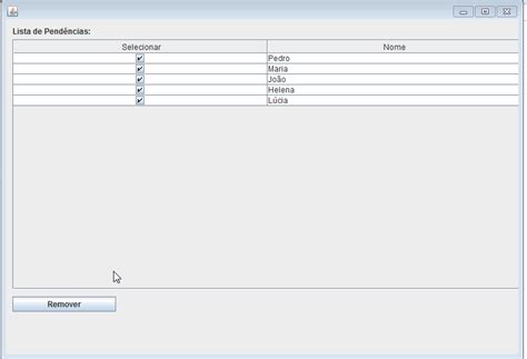 Delete Only Rows With Checked Checkbox In A JTable It Qna