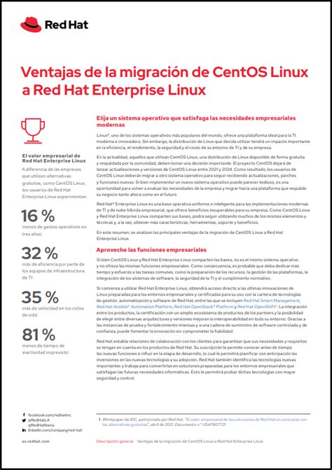Ventajas De La Migración De Centos Linux A Red Hat Enterprise Linux Wisdominterface