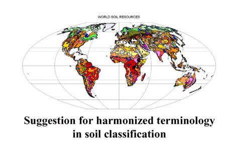 Suggestion For A Harmonised Terminology In Soil Classification Esdac