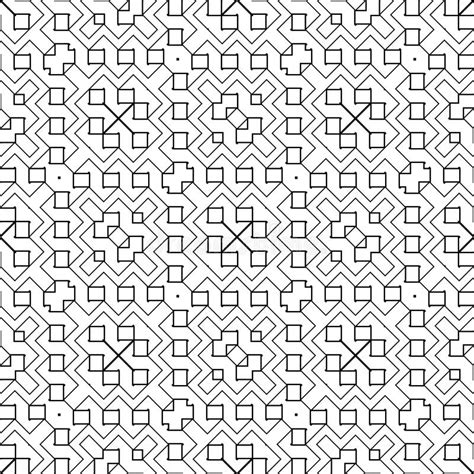 Design Seamless Monochrome Geometric Pattern Stock Vector Illustration Of Background Backdrop