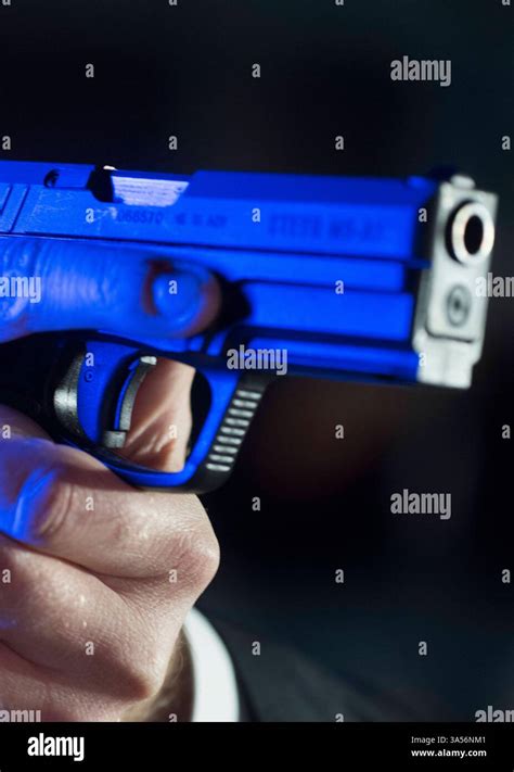 Pistol A Handgun For Shooting At An Attacker Or Target Pistol A Handgun For Shooting Stock